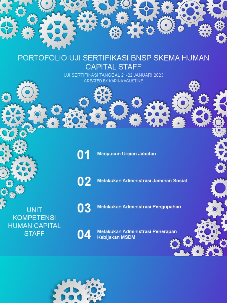 Update Hasil Portofolio HC Staff TGL 17 Januari 2023 | PDF