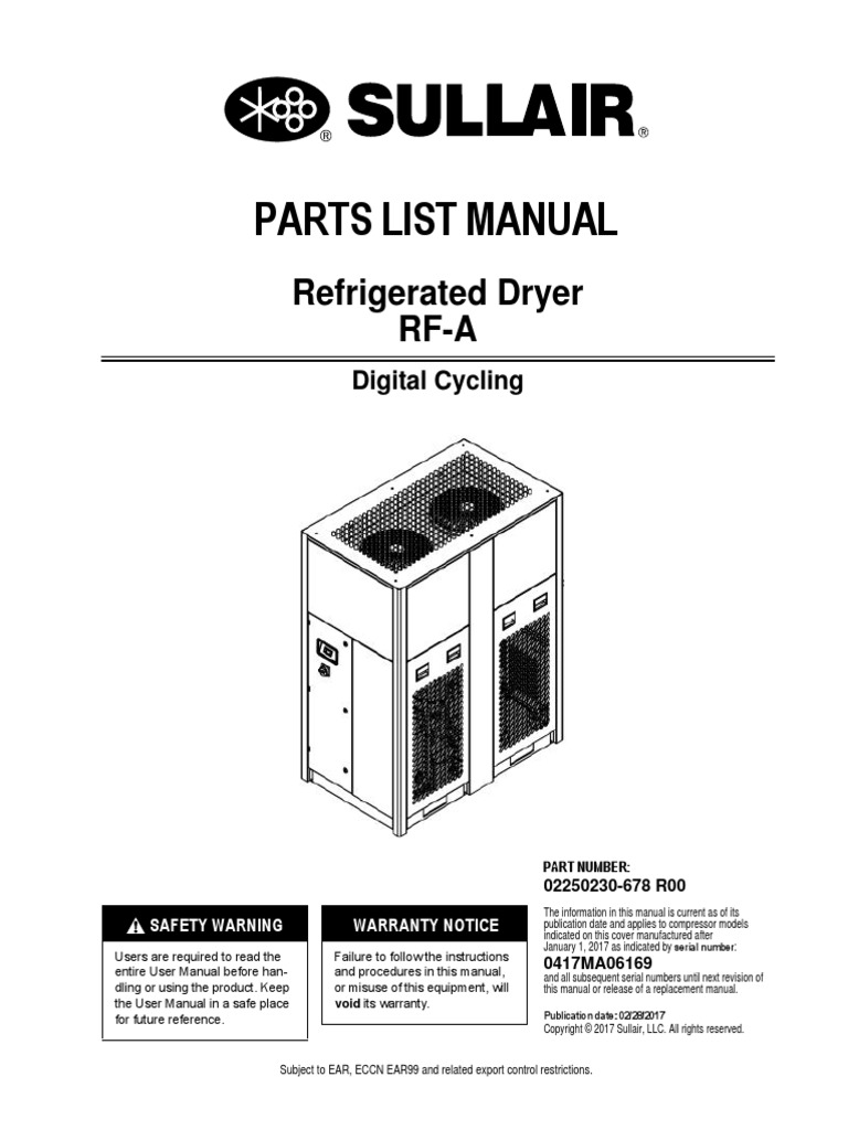 Manual de Partes RFA | PDF | Valve | Clothes Dryer