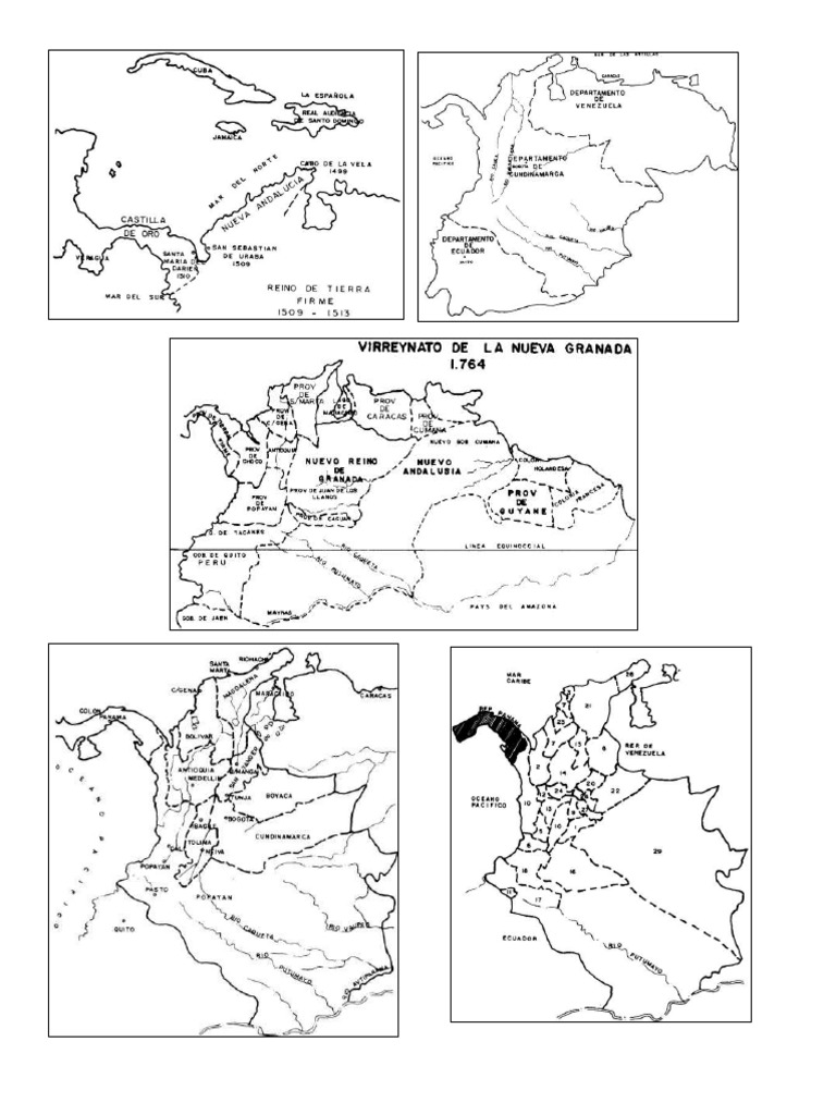 Mapas de Colombia - Evolución Histórica PDF | PDF
