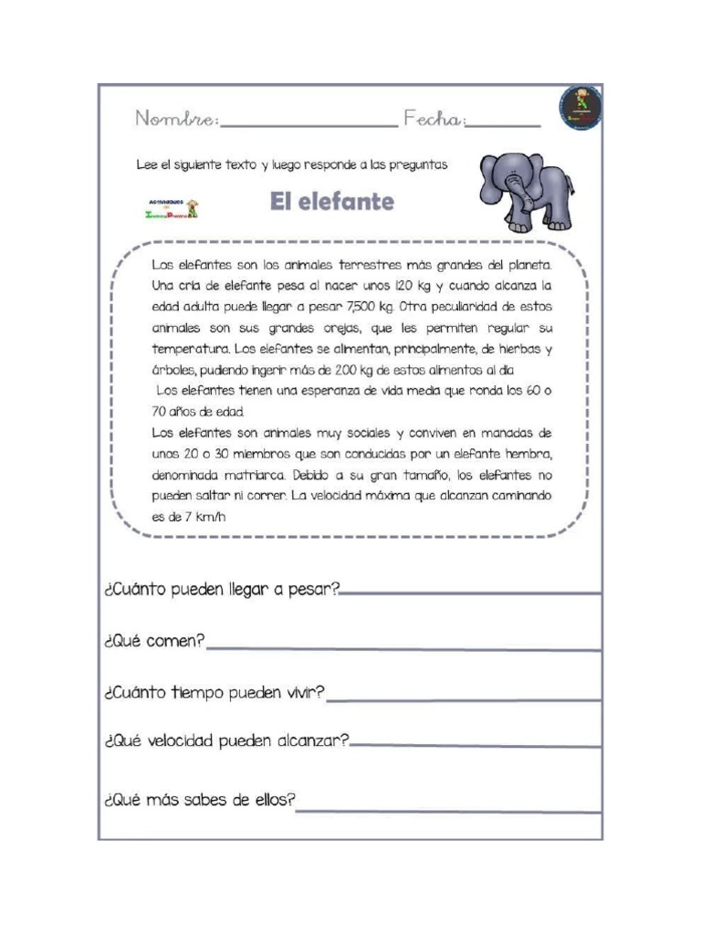 Texto El Elefante | PDF