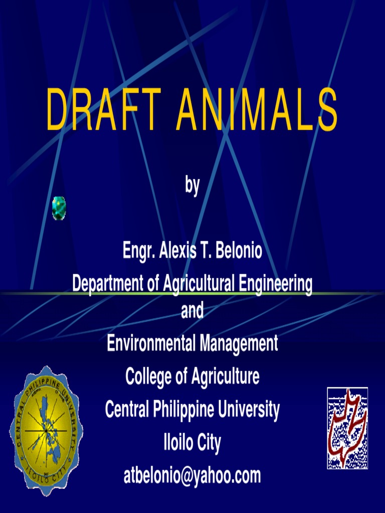 2 Draft-Animals | PDF | Agriculture | Horses