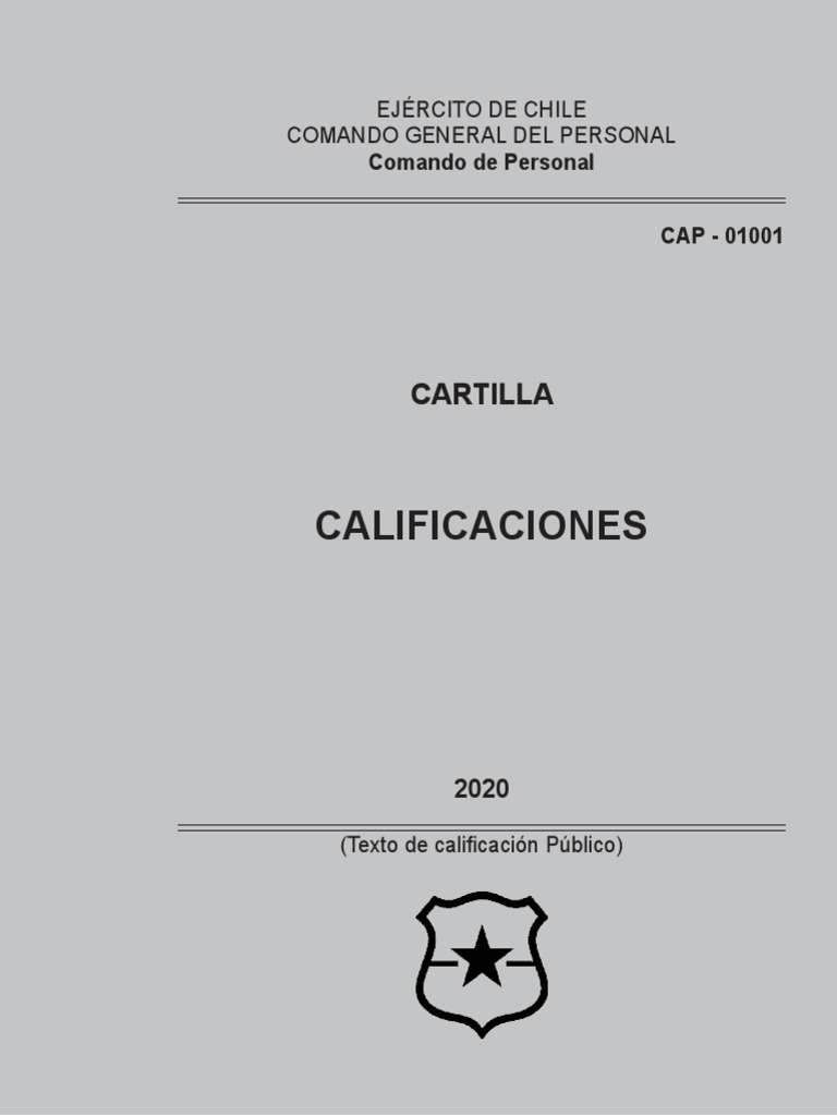 Cap-01001 Calificaciones PDF | PDF | Disciplinas | Evaluación
