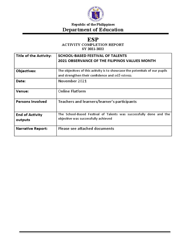 Esp-Acr-Values Month-2021 | PDF