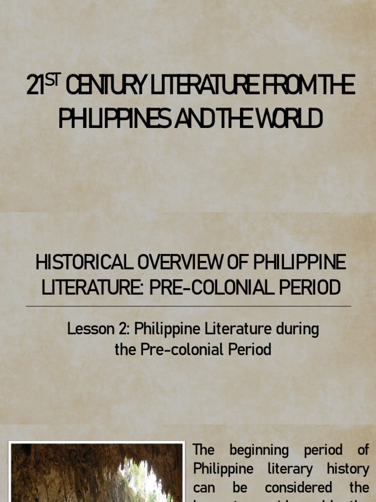 Overview of Philippine Pre-Colonial Literature | PDF | Philippines