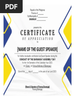 Barangay Resolution 10 2022 BDRRMO Dream Plan 2023 2025 | PDF