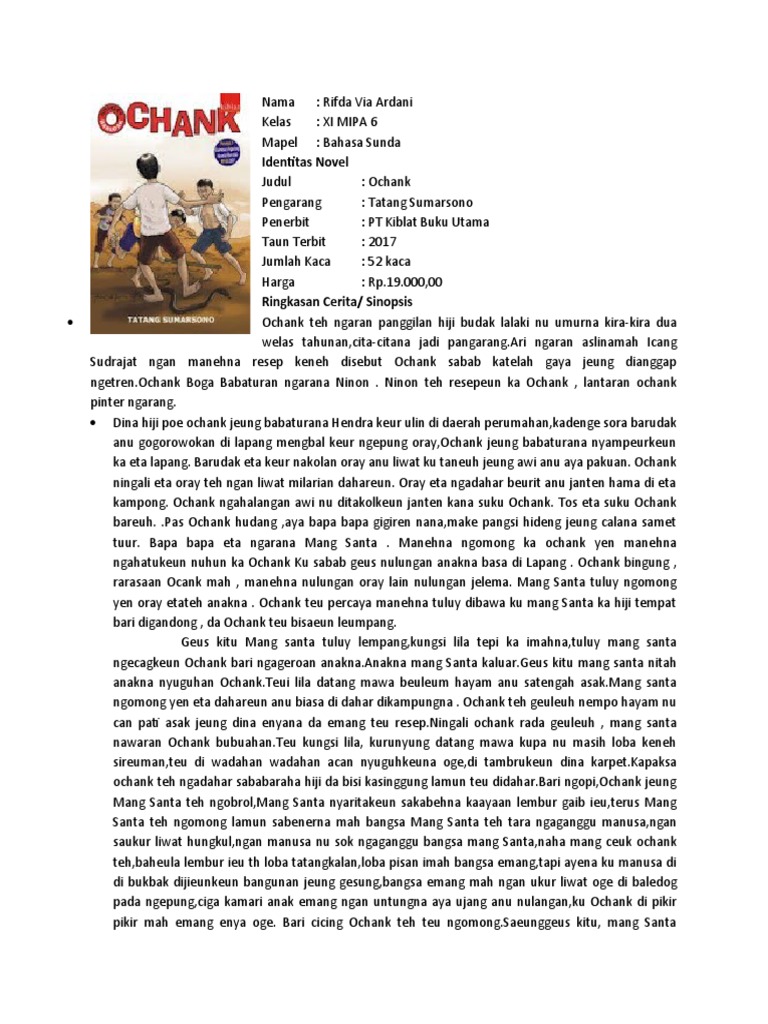 Resensi Novel Ochank | PDF