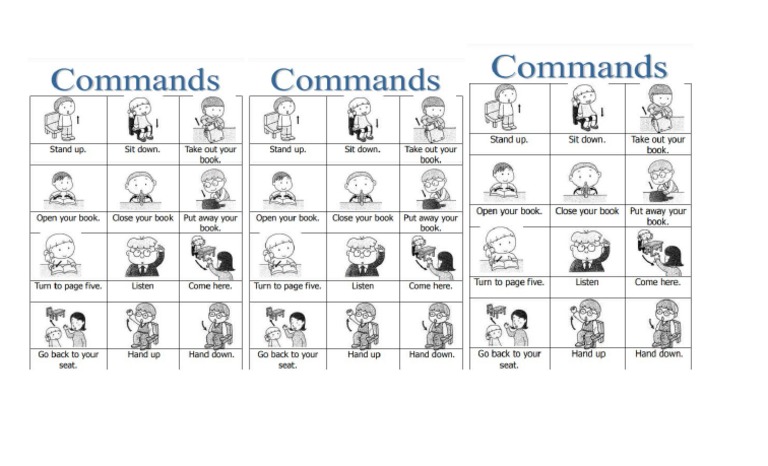 Comandos en Ingles | PDF