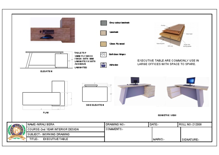 Executive Table WD | PDF