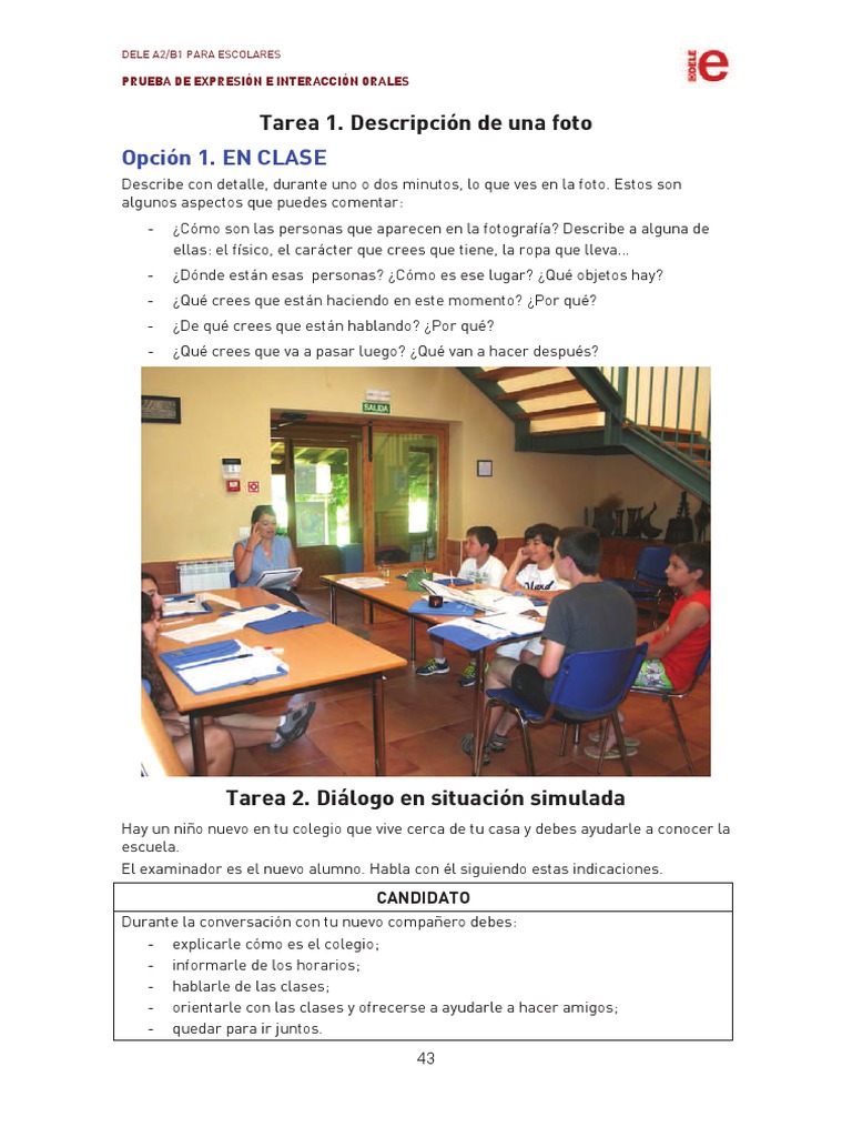 A2 Exam Dele Oral 1 | PDF