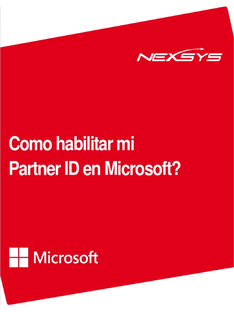 Como Crear Mi MPN ID v1.2 | PDF | Microsoft | Informática