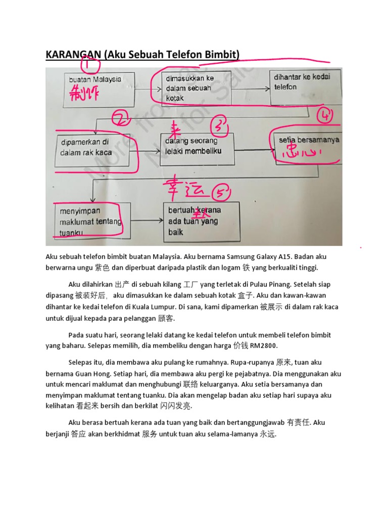 Karangan Aku Sebuah Telefon Bimbit Pdf