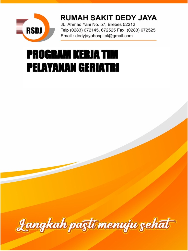 Program Kerja Tim Pelayanan Geriatri | PDF