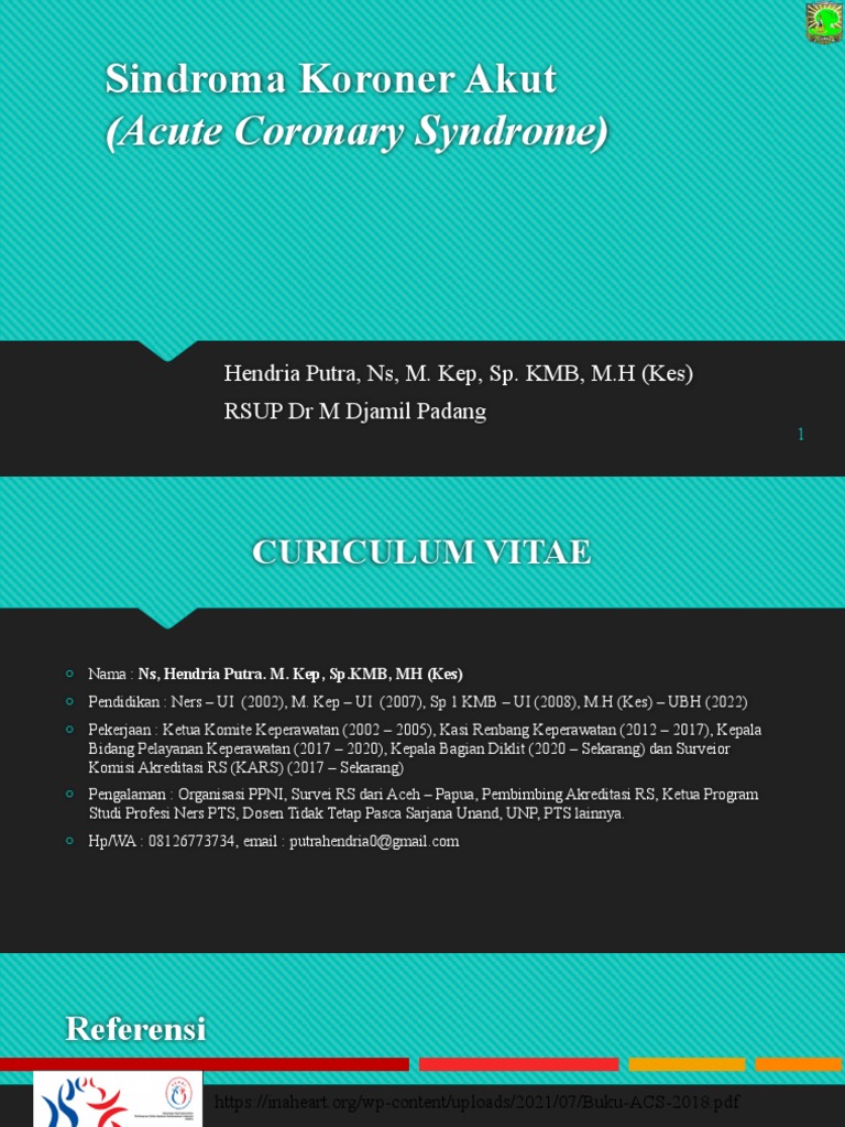 Rencana Penatalaksanaan Sindroma Koroner Akut pada Pasien dengan STEMI ...