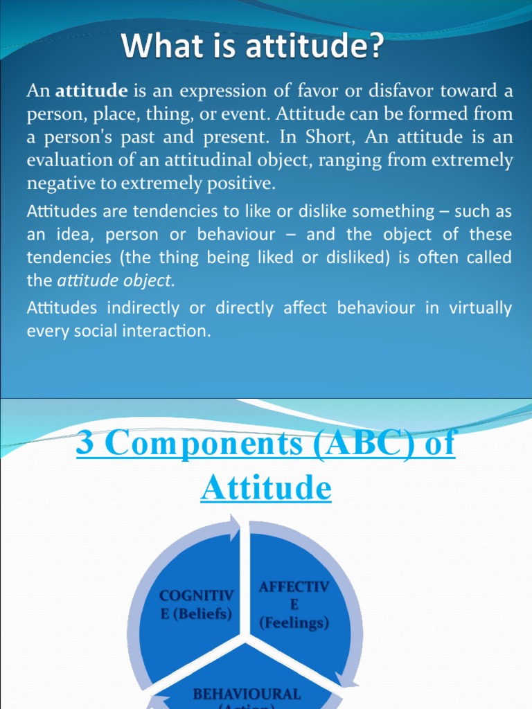 Attitude | PDF | Attitude (Psychology) | Affect (Psychology)