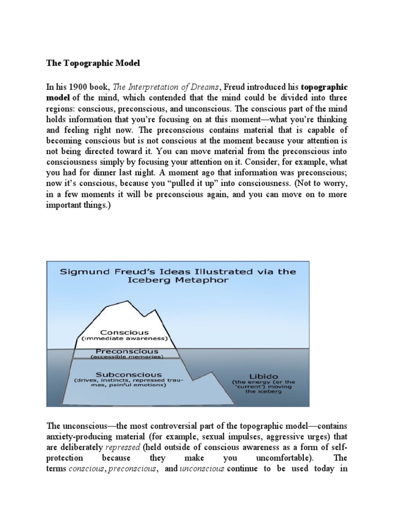 The Topographic Model | Download Free PDF | Id | Psychology