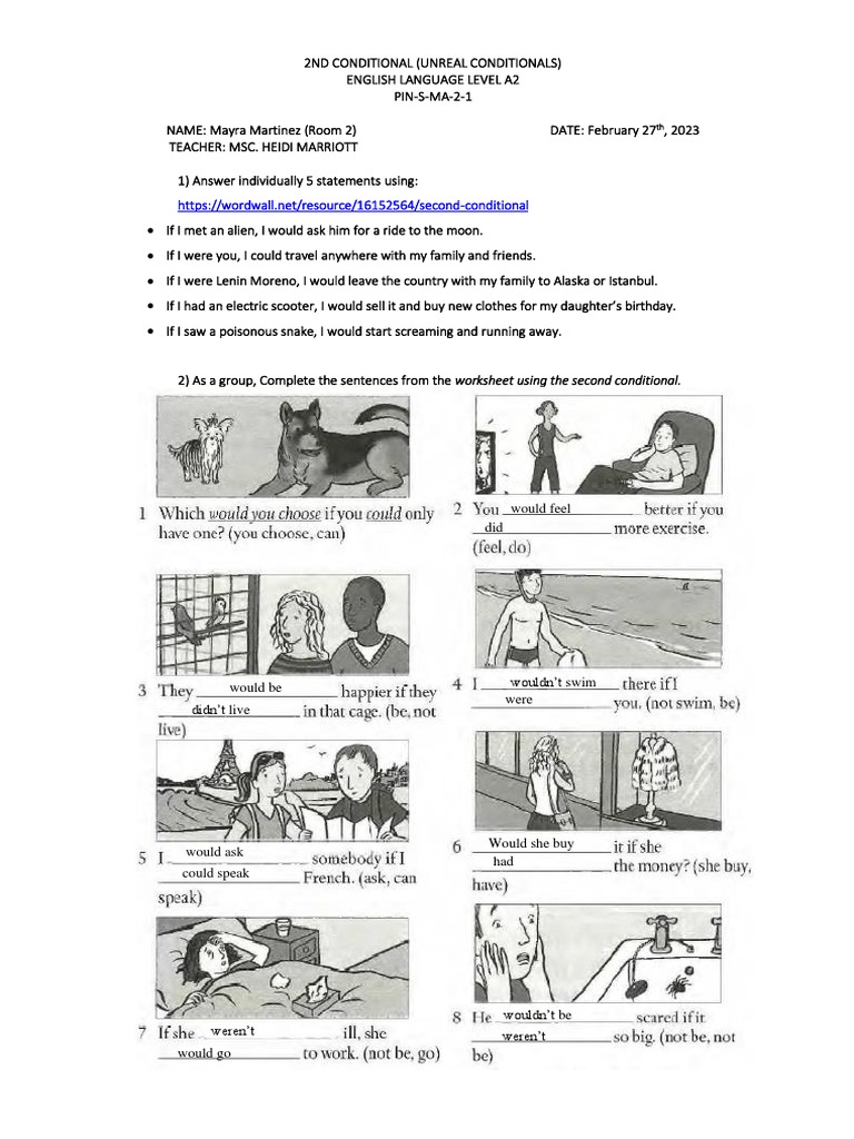 2ND Conditional Worksheet | PDF