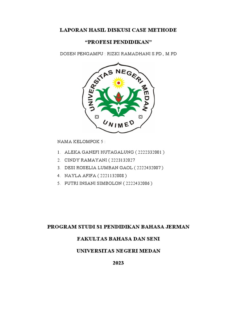 TR Kelompok 5 Case Methode Profesi Pendidikan | PDF