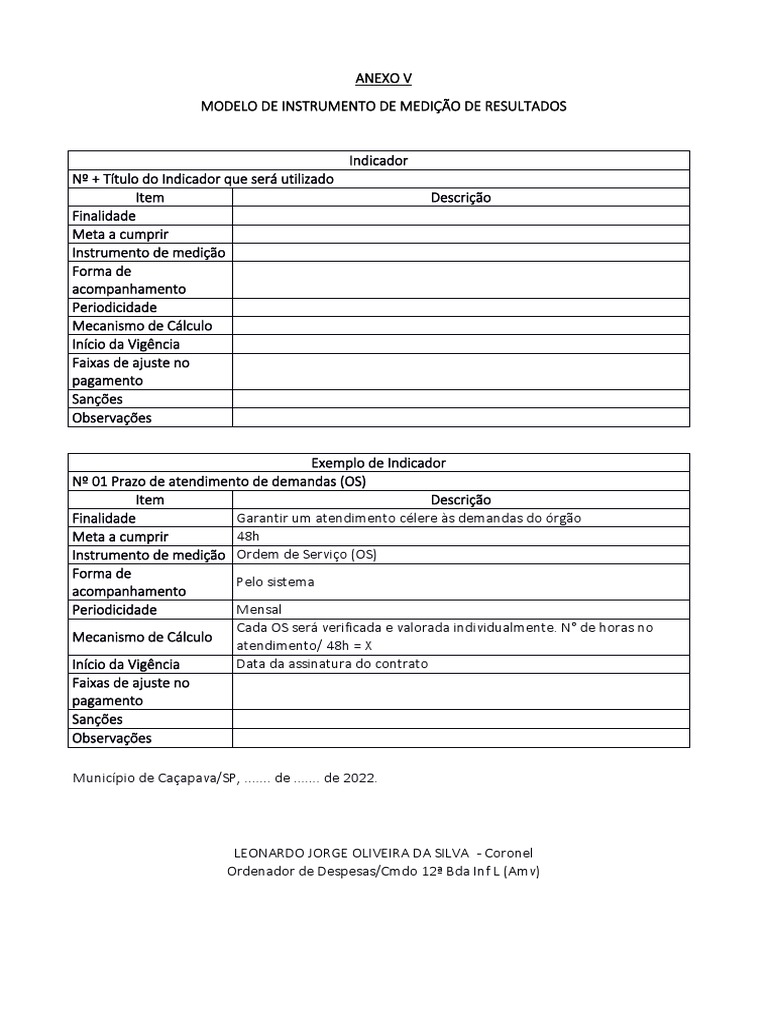 ANEXO V - Modelo - de - IMR | PDF