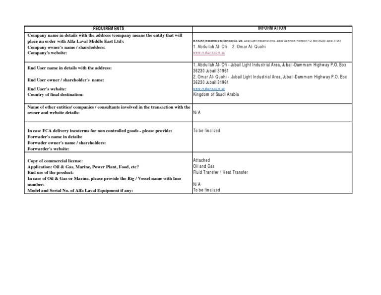 Screening Requirement | PDF