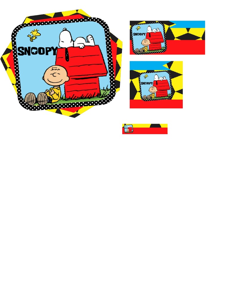 Etiqueta Escolar Snoopy | PDF