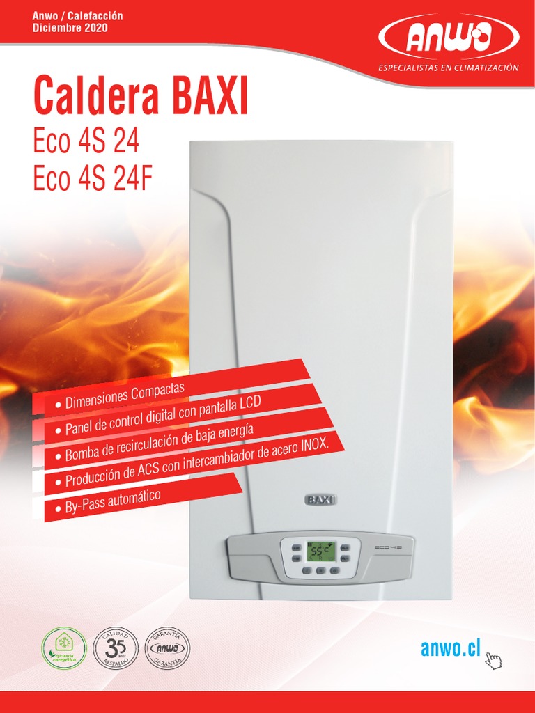Caldera Baxi Eco 4S: Especificaciones y Características | PDF | Ingeniería mecánica | Ciencias ...