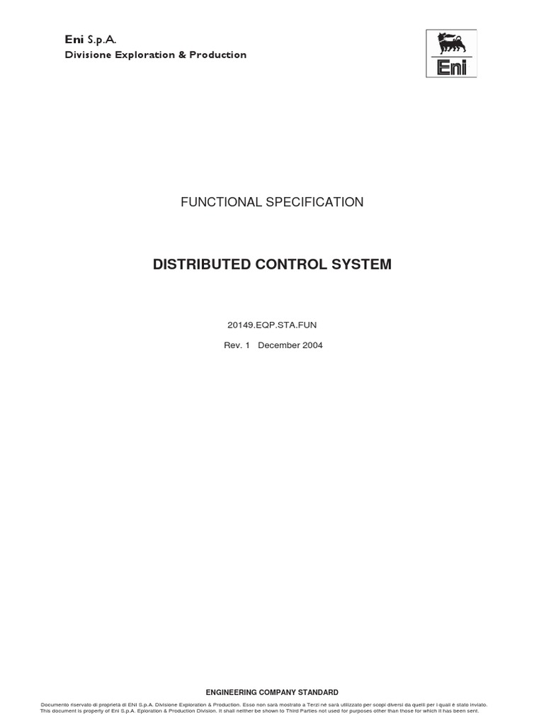 Distributed Control System Functional SPCS | PDF | Video | Instrumentation