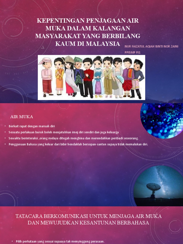 Pentingnya Menjaga Air Muka di Malaysia | PDF