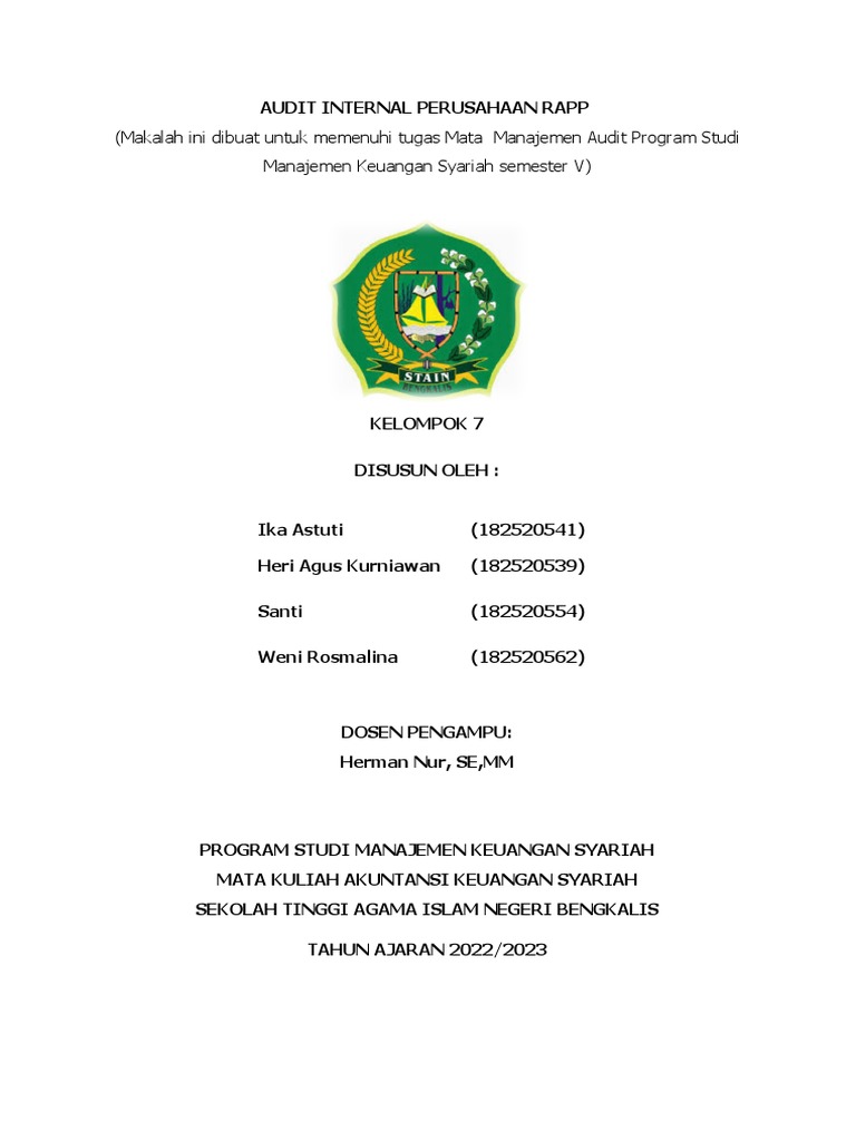 Klp. 6 Manajemen Audit-1 | PDF