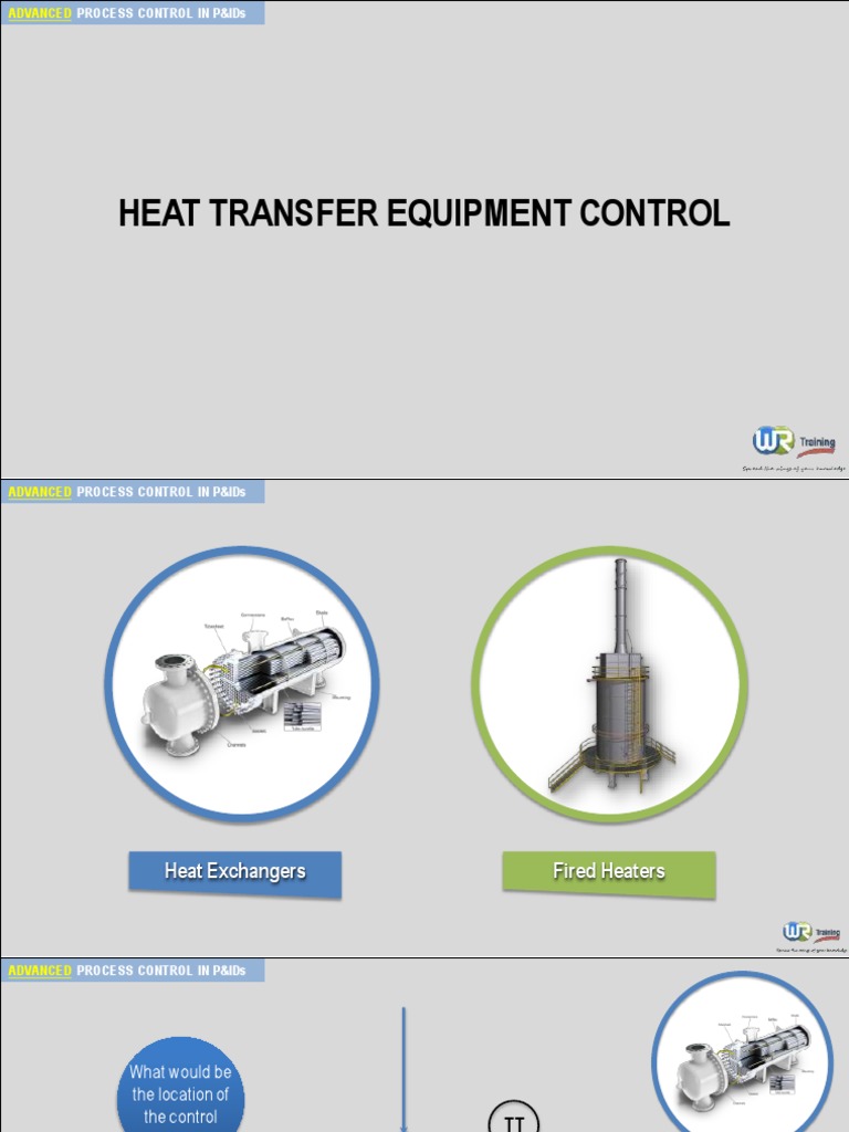 Heat Exchanger Control in P&IDs | PDF | Heat Exchanger | Heat Transfer