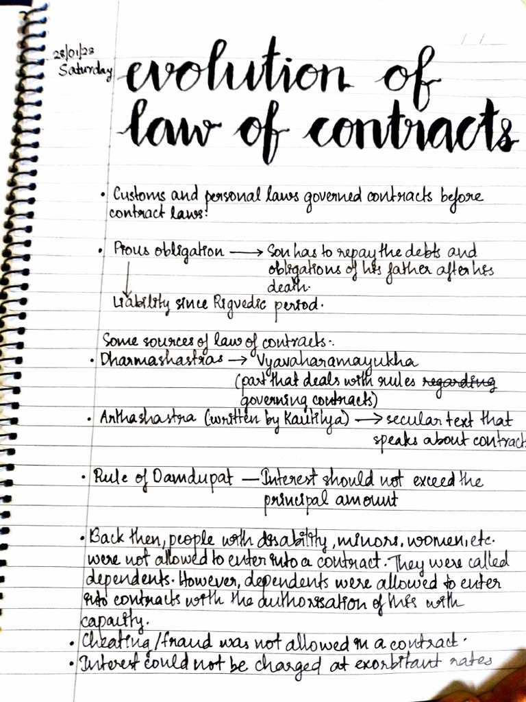 Contract Notes | PDF