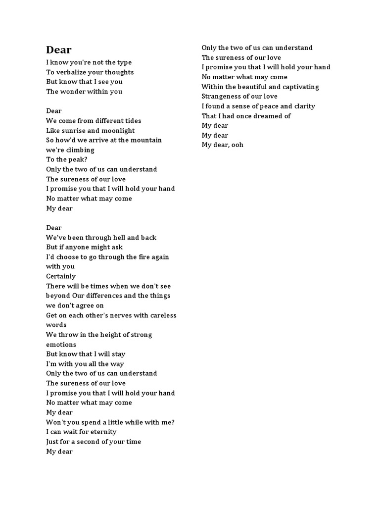 Dear Ben and Ben | PDF