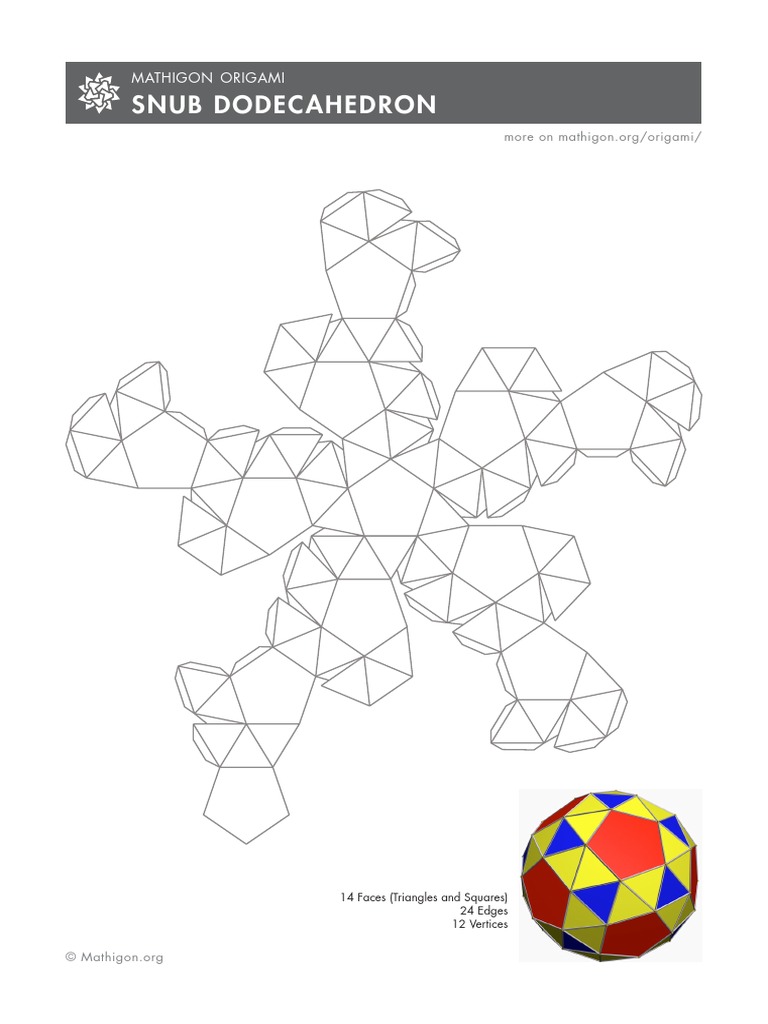 Snub Dodecahedron PDF | PDF