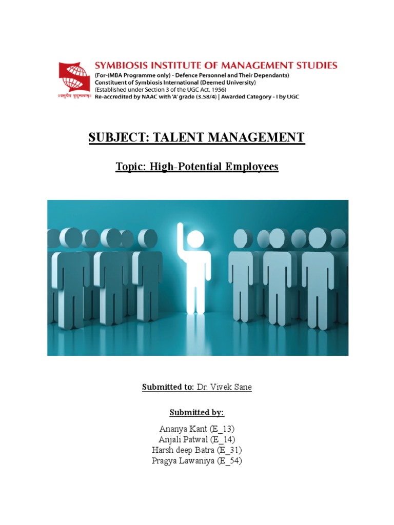 Group 2 - Talent Management - High Potential Employees | PDF ...