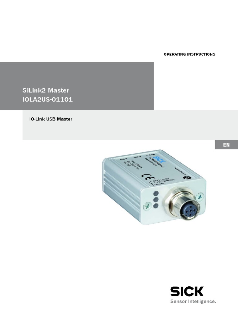 Operating Instructions Silink2 Master Iola2us 01101 Io Link Usb Master ...