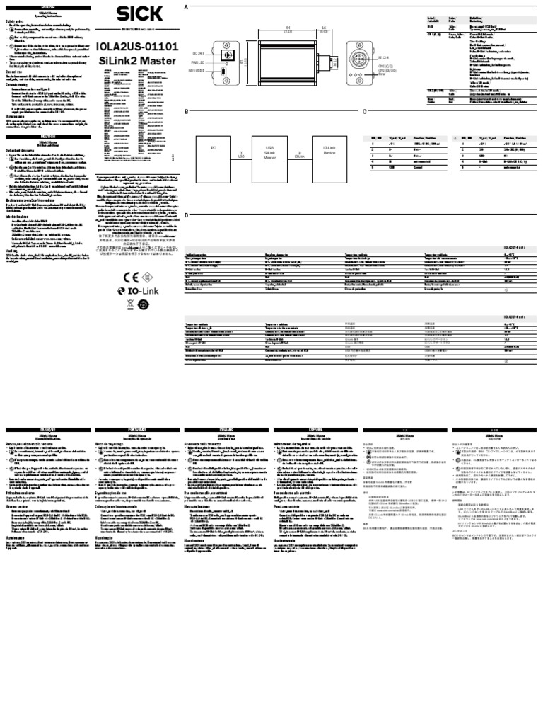 Quickstart Iola2us 01101 Silink2 Master de en FR PT It Es ZH Ja Im0052716 | PDF | Computer ...