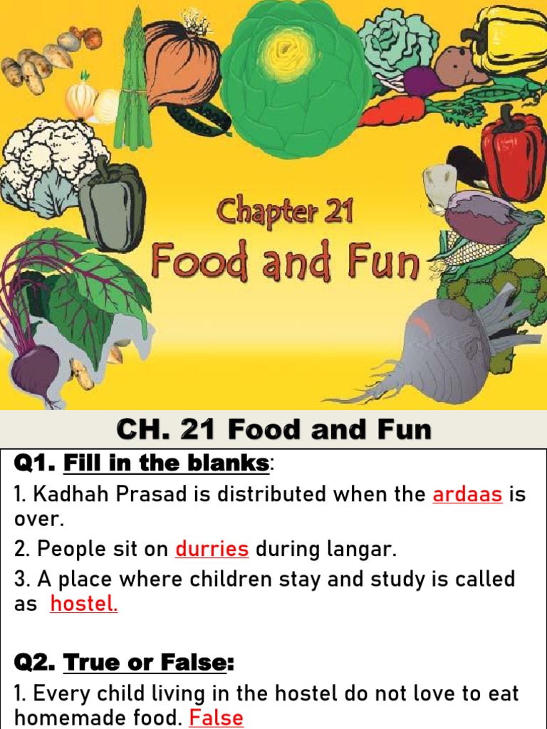 CH-21 Food and Fun (Notes) Grade 4 | PDF