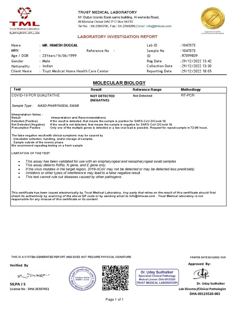 HIMESH DUG - 8e6b | PDF | Assay | Medical Laboratory