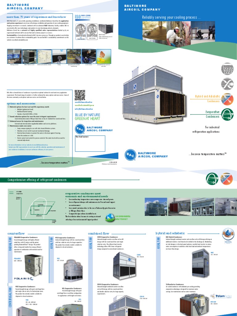 BAC Condensers SCONv06EN PDF | PDF | Heat Exchanger | Manufactured Goods
