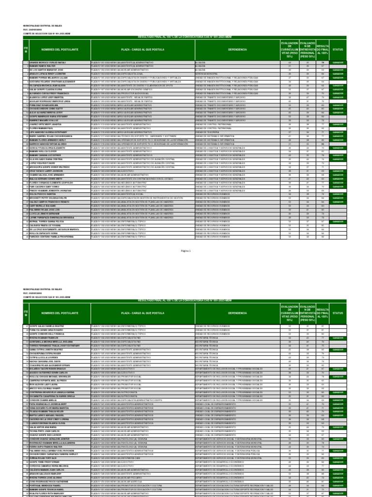 Resultado Final - CAS-MDM | PDF