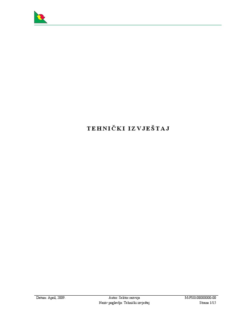 Teh - Opis - Podstanica - Sistema - I - Podloga NIHAD | PDF