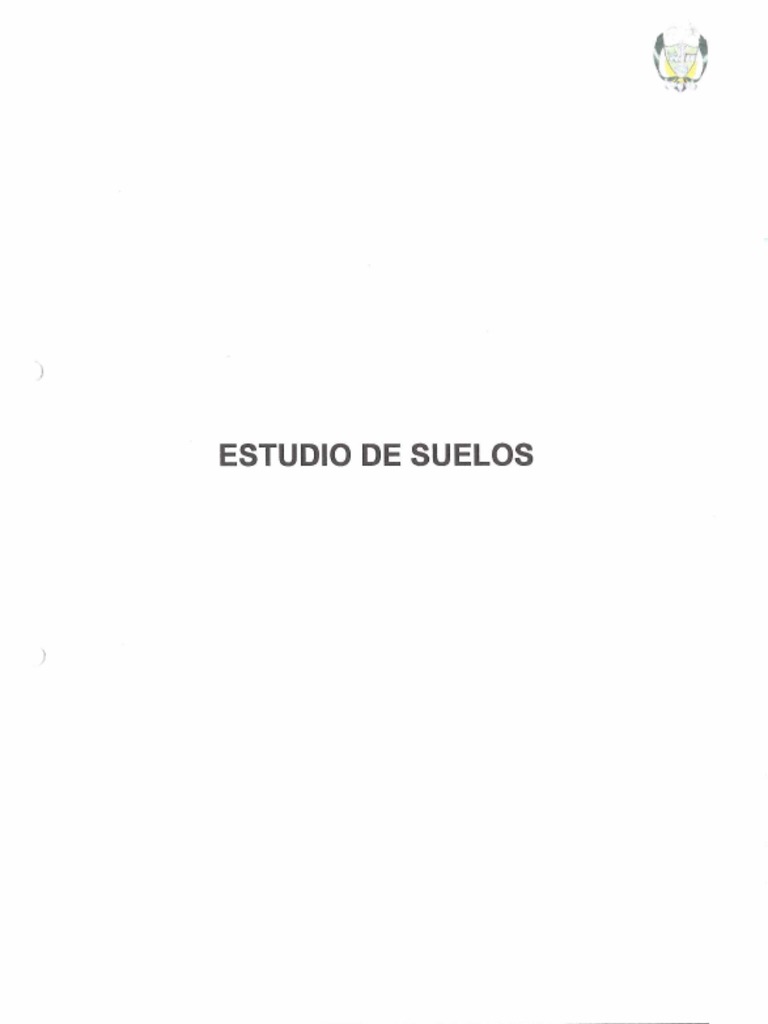 Estudios de Suelos PDF | PDF