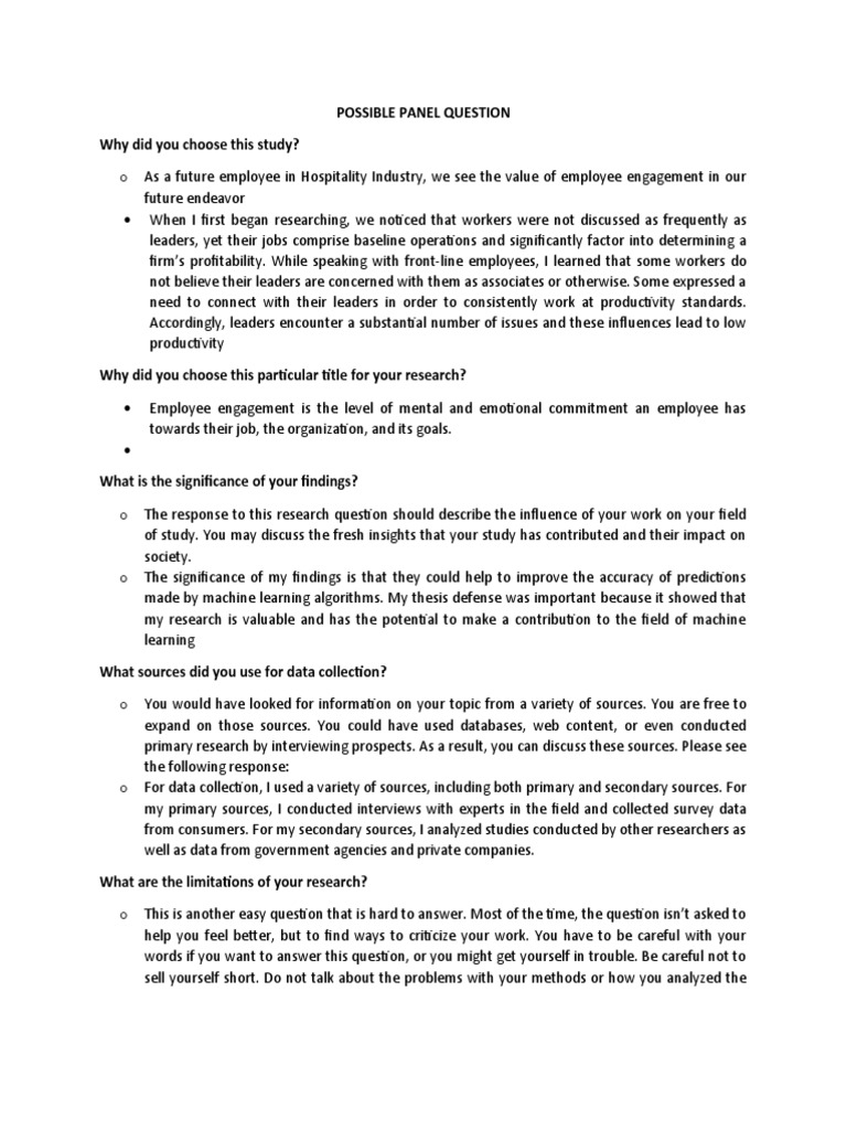 Possible Panel Question | Download Free PDF | Machine Learning | Big Data