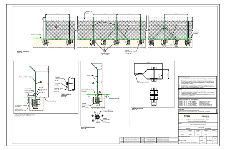 Detalles de Concreto y Vallado Perimetral | PDF | Ingeniería de Edificación
