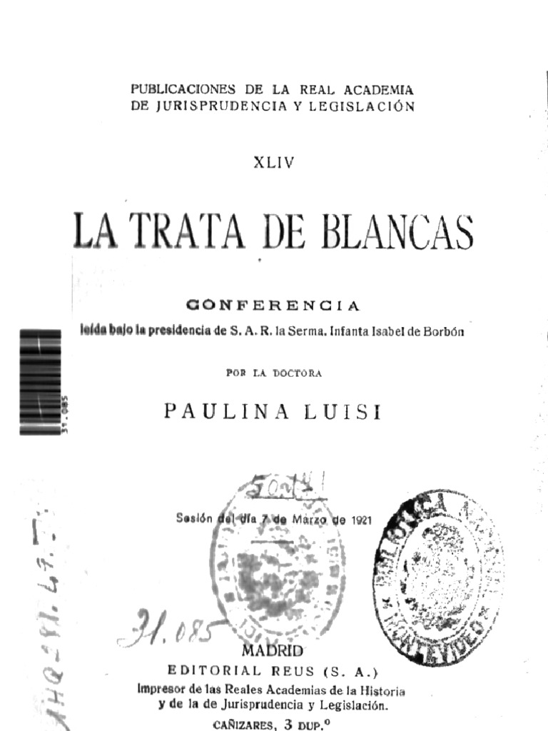 Trata De Blancas Paulina Luisi Pdf