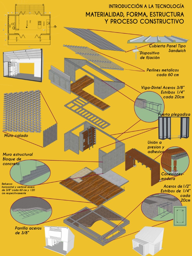 Axonometría Proceso Constructivo | PDF
