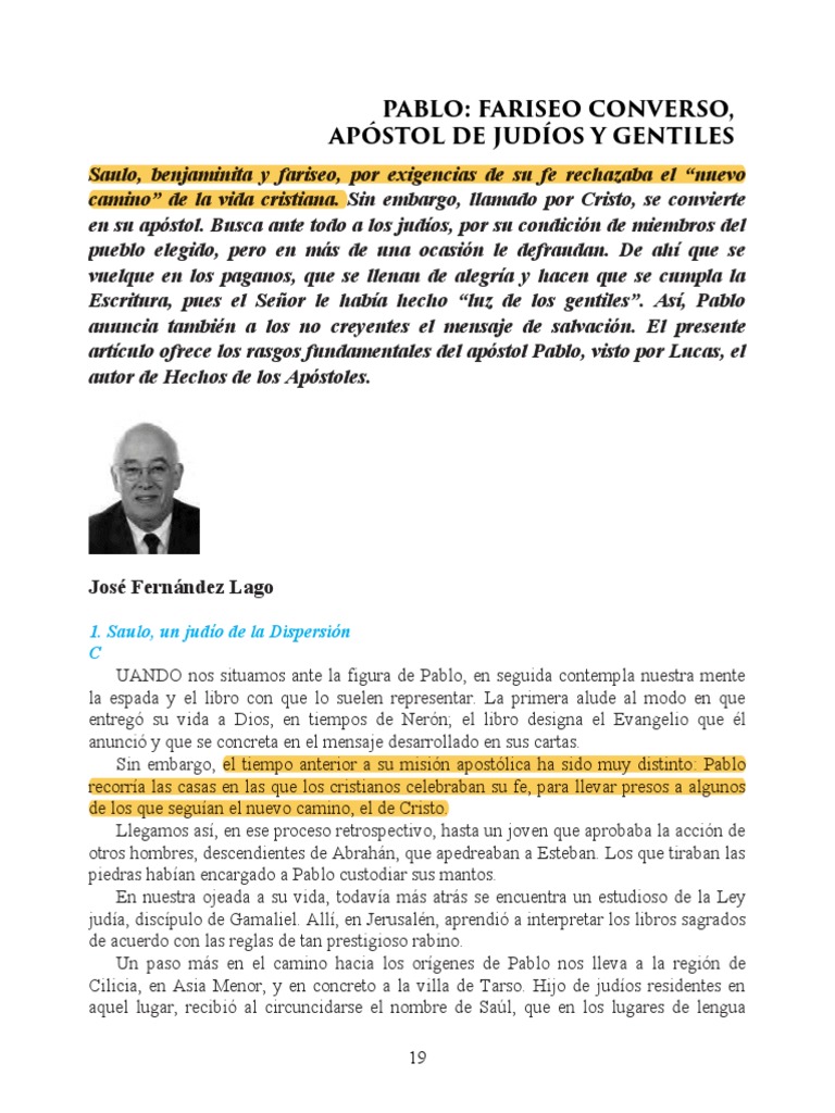 Pablo Fariseo y José Fernández Lago | PDF