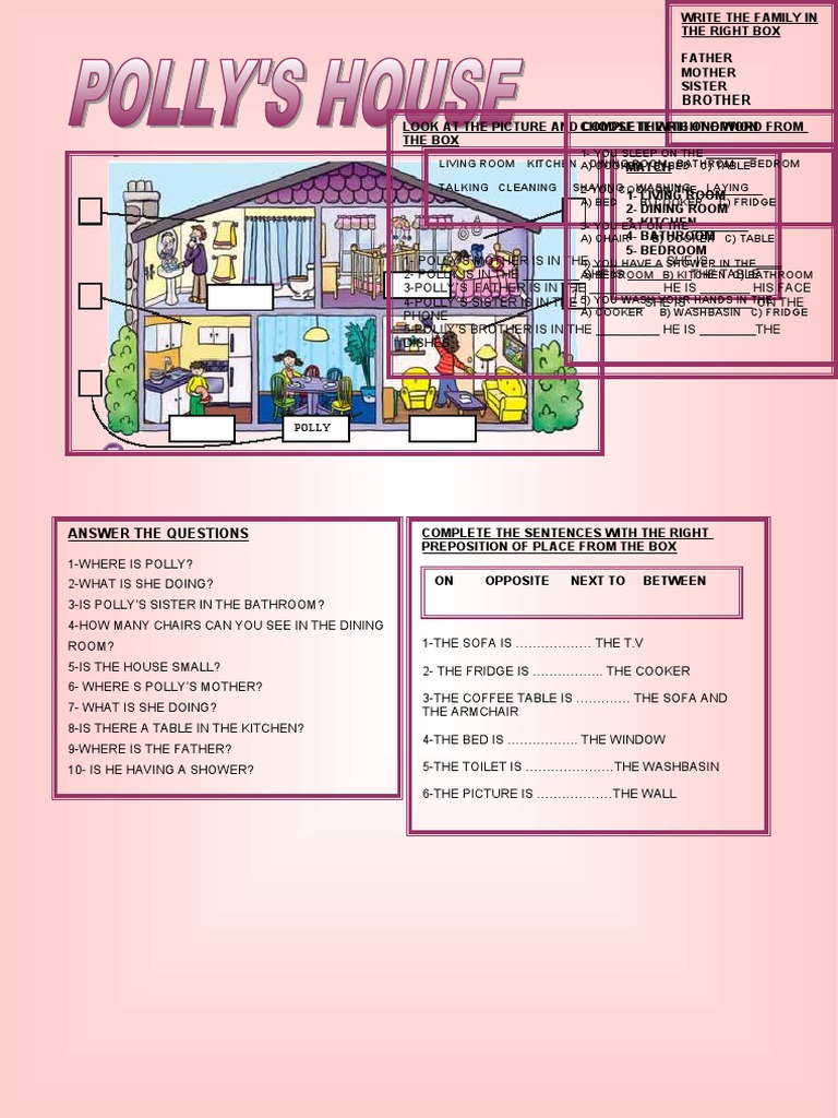 Pollys House Fun Activities Games - 719 | PDF | Bathroom | Home Economics