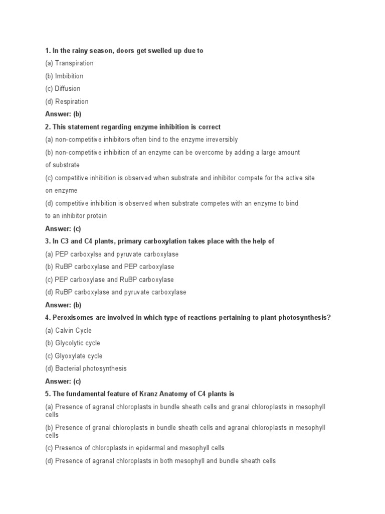 Crop Production MCQ | PDF | Adenosine Triphosphate | Glycolysis