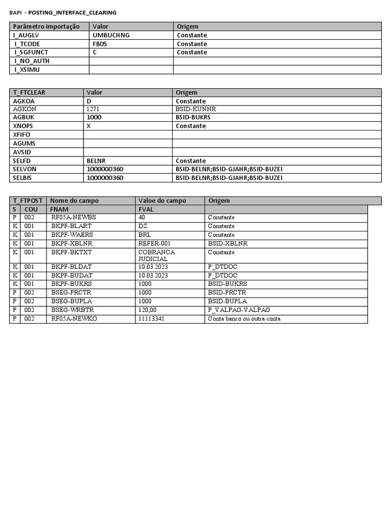 Posting Interface Clearing | PDF