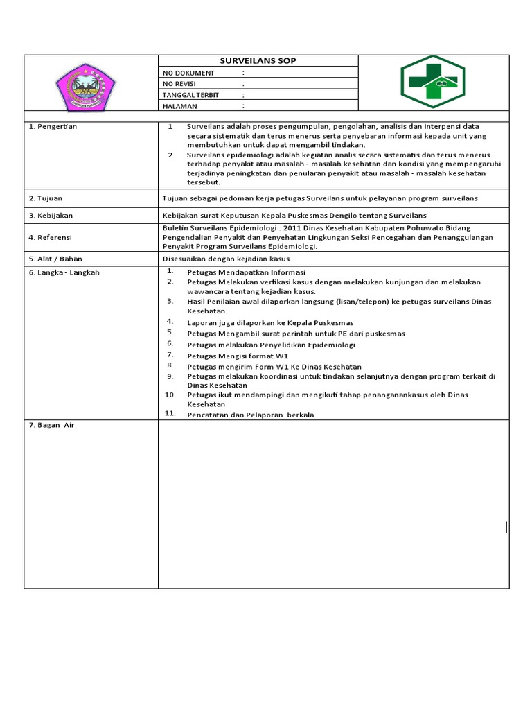 SURVEILANS SOP Word 2023 | PDF